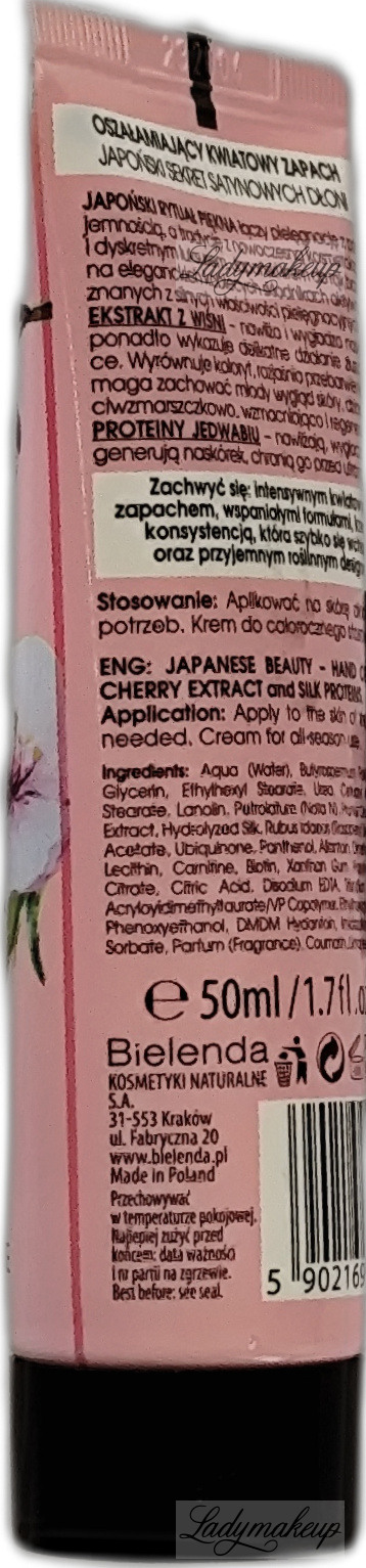 Bielenda Japan Beauty Cherry Silk Hand Cream 50ml