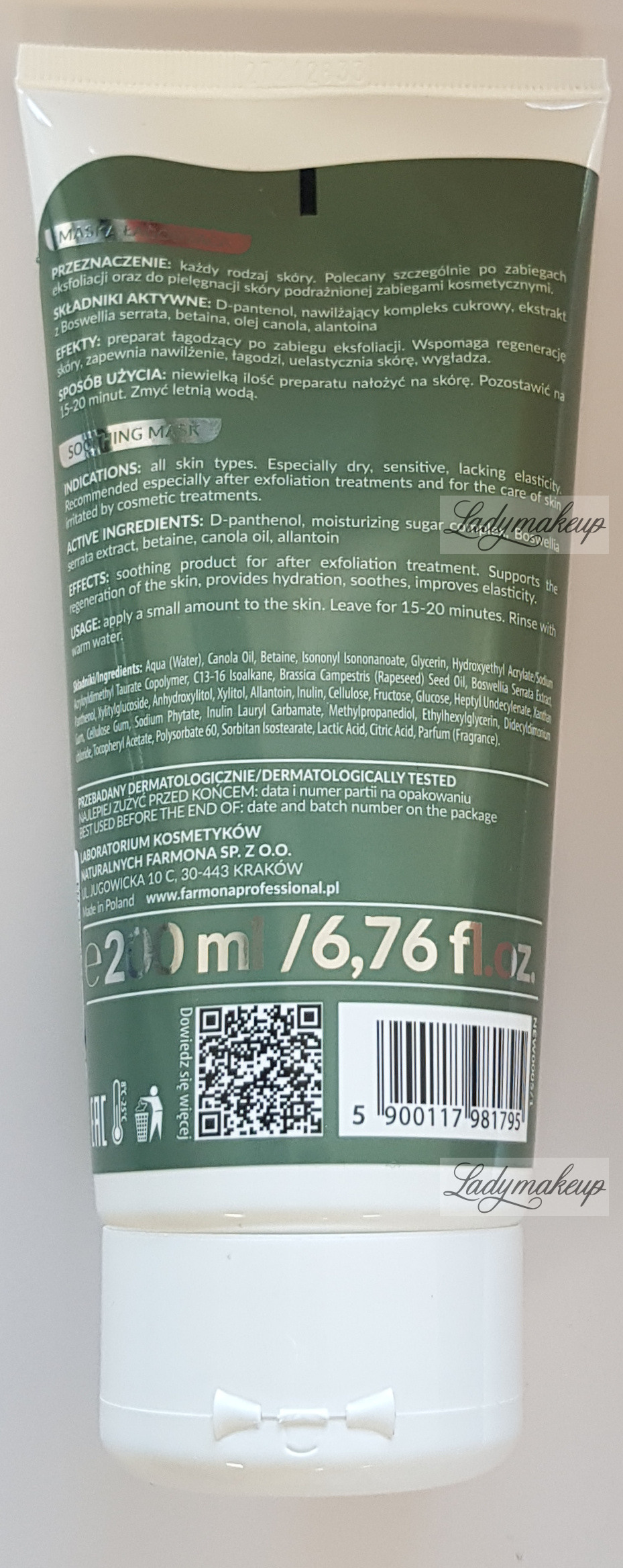 Farmona Professional New Skin Calm Mask 200ml – Soothe Skin