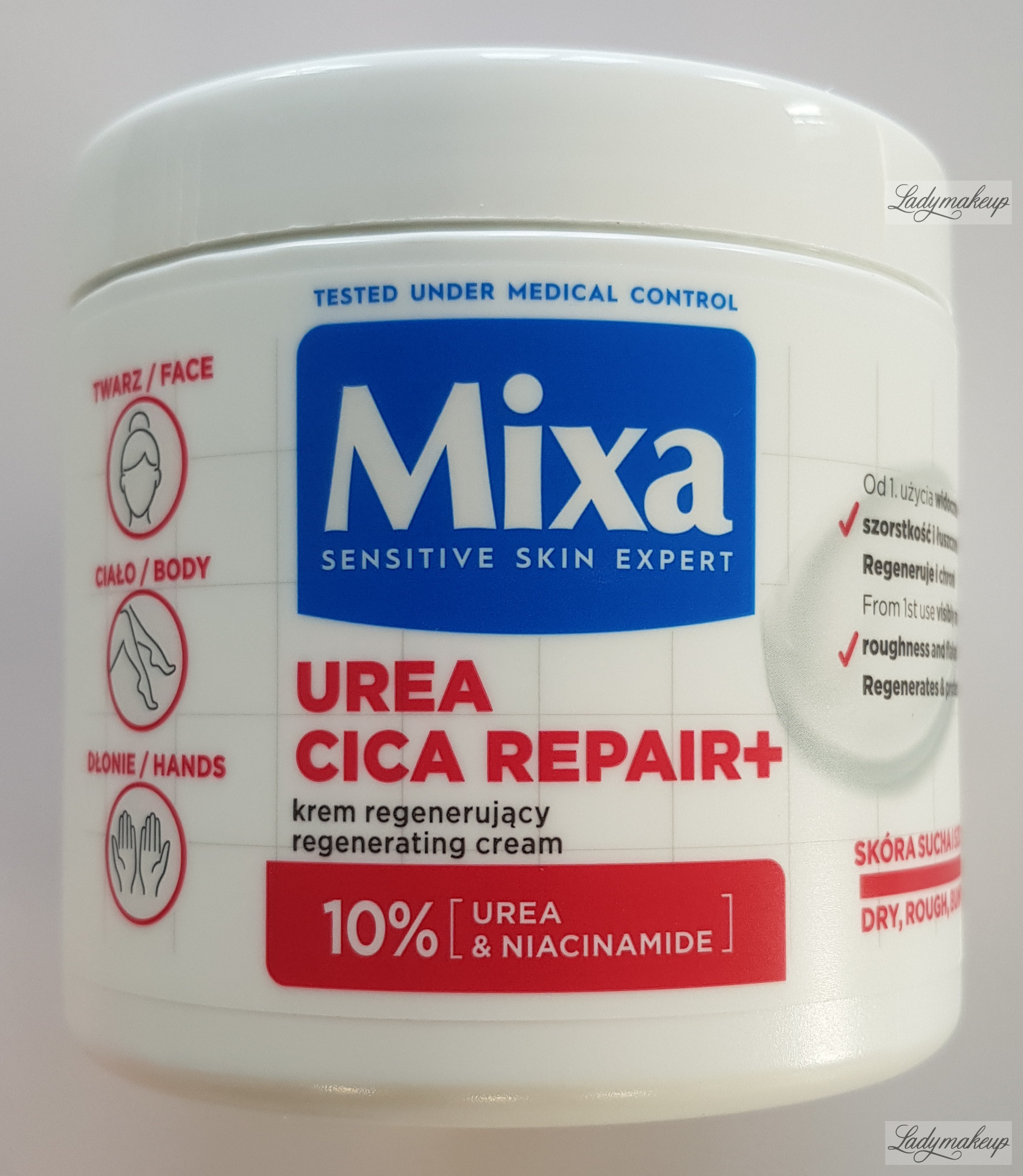 Mixa Urea Cica Repair Cream 400ml – Face, Body & Hands Care