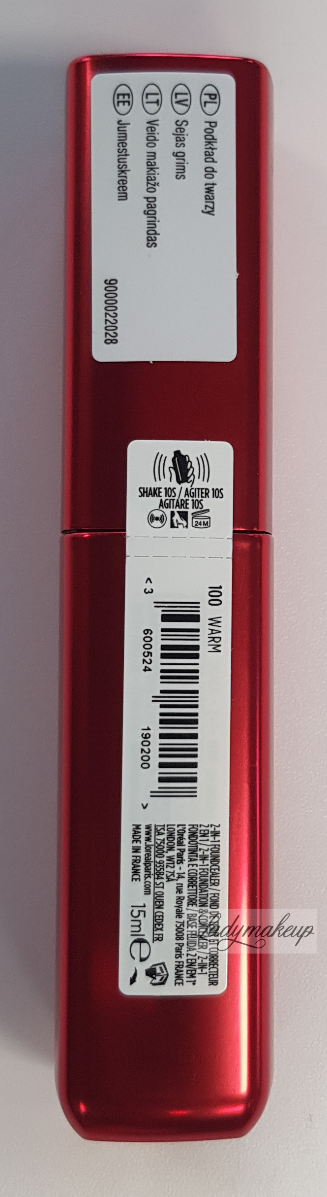 L'Oréal Skin Ink Foundation – Flawless Coverage, 15ml