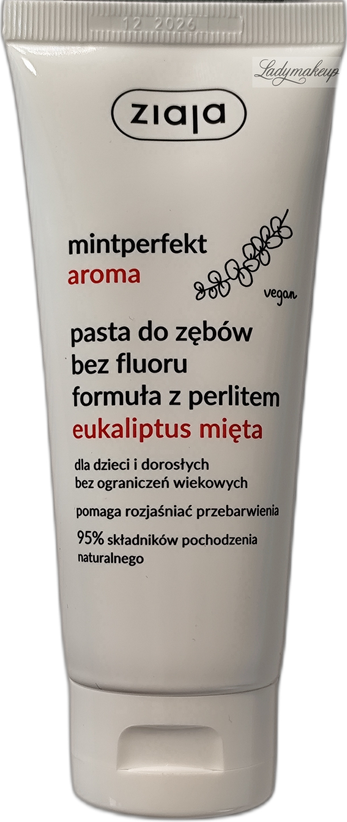Ziaja Mintperfekt Perlite Toothpaste - Fluoride-Free 100ml